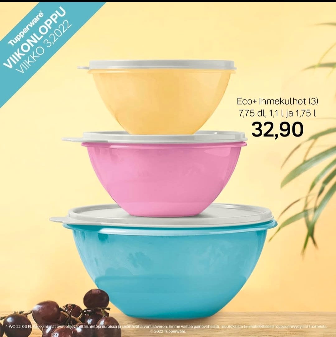 Tupperware Eco+ ihmekulhot | Tori