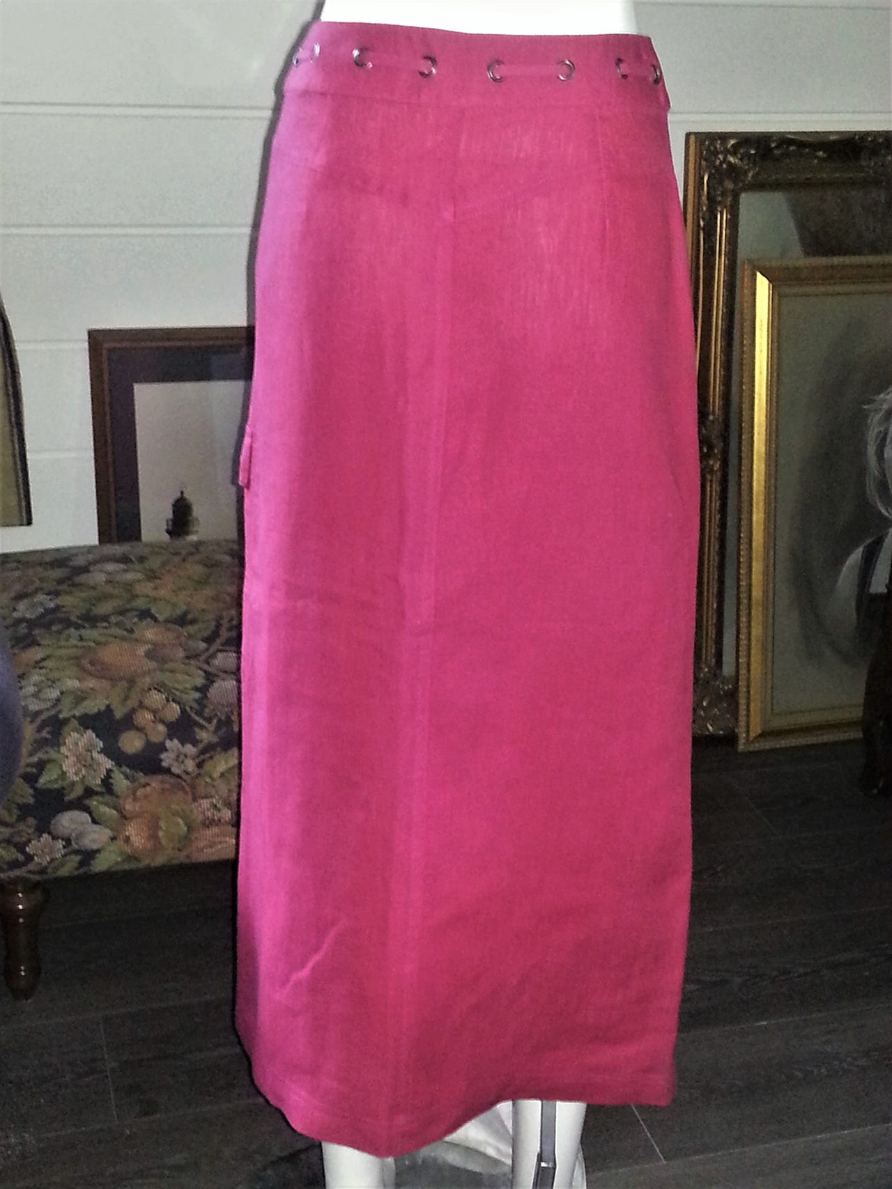 ALAIN MANOUKIAN Pellava Hame, Midi | Tori