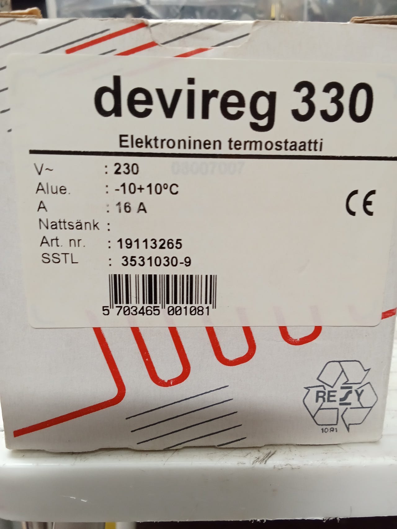 Devireg 330 termostaatti | Tori