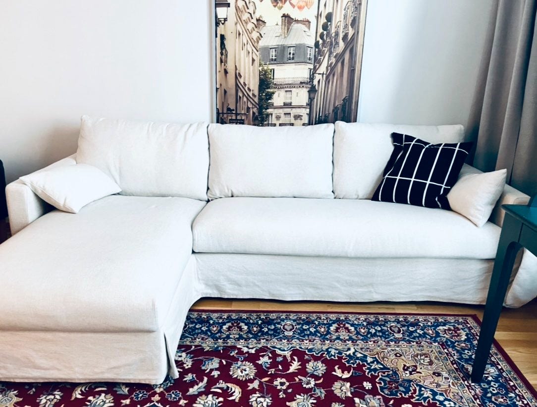 VARATTU Ihana pellavainen Hyltarp 3-istuttava laatusohva | Tori