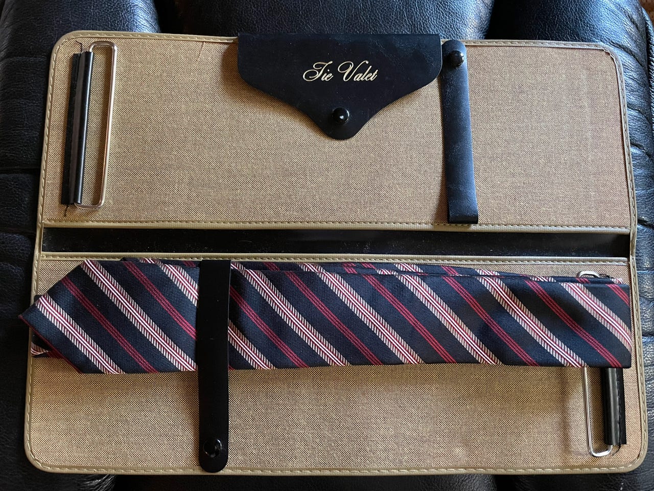 Vintage solmiolaukku TIE WALLET 80-luvulta matkalaukkuun | Tori