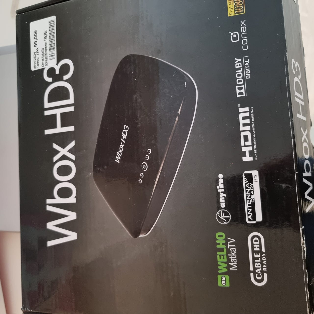 Wbox 3HD digiboksi T2 | Tori