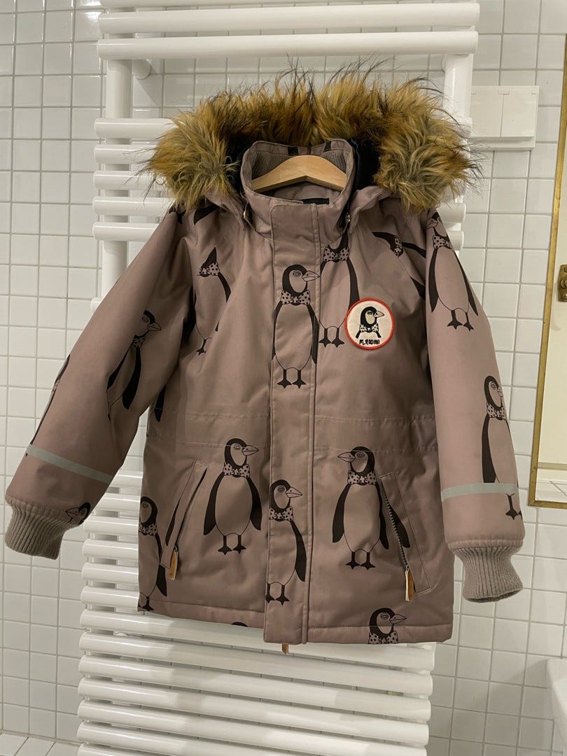 Mini rodini Alaska takki 116/122 harmaa | Tori