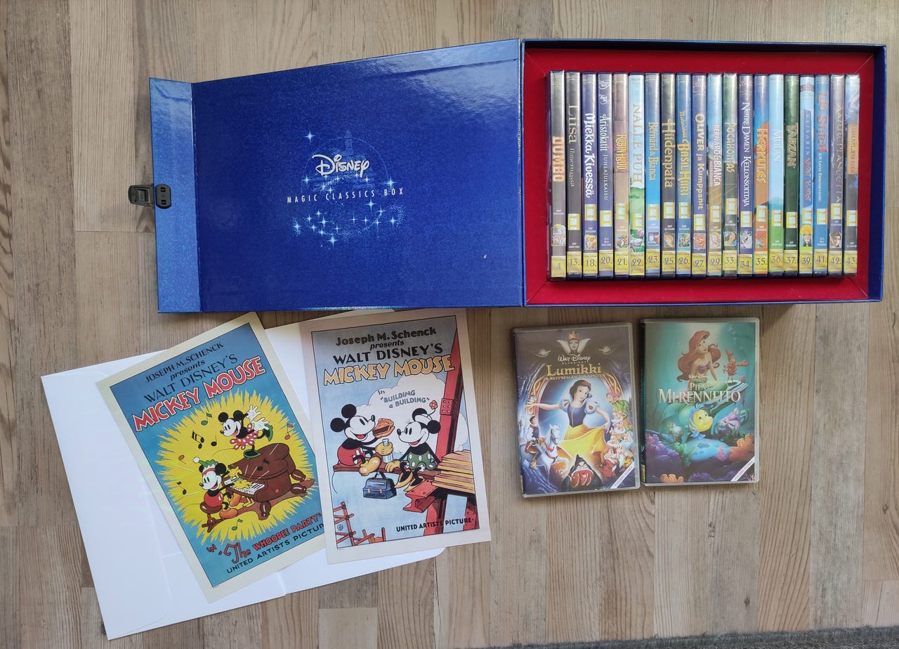 Disney DVD-box alkuperäisellä sisällöllä | Tori