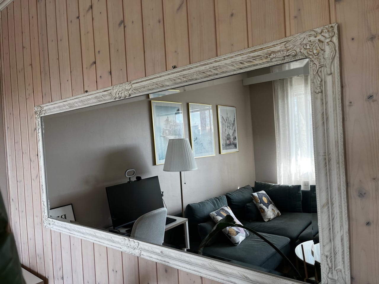 Valkoinen iso peili JYSK NORDBORG | Tori