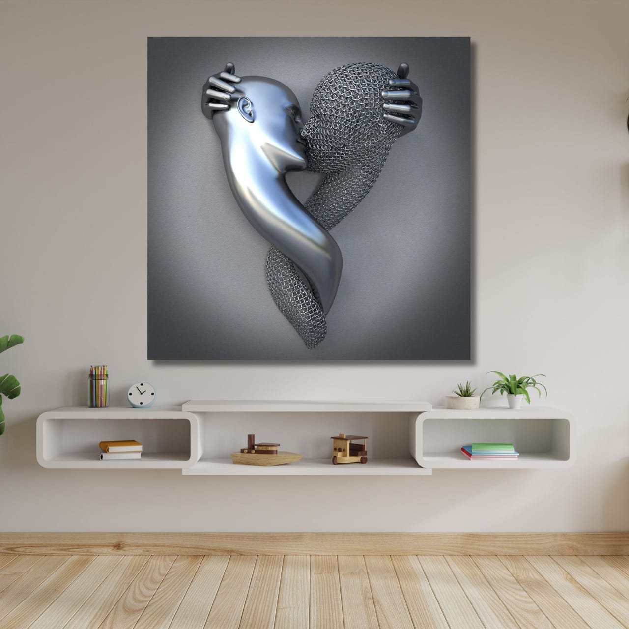 Uusi "Kissing Couple" Canvas Taulu | Tori
