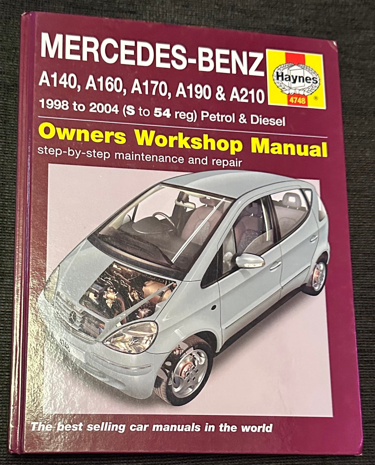 Haynes 4748 Mercedes-Benz A140, A160, A170, A190, A210 1998 - 2004 ...
