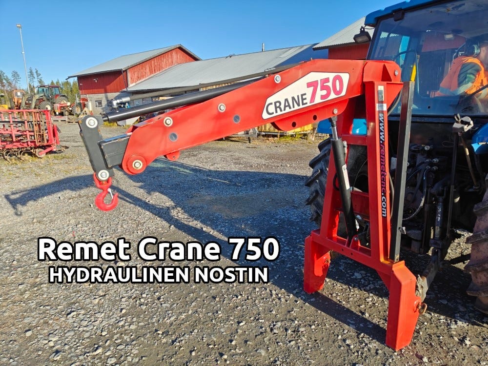 Remet Crane 750 - hydraulinen nostin - VIDEO | Tori