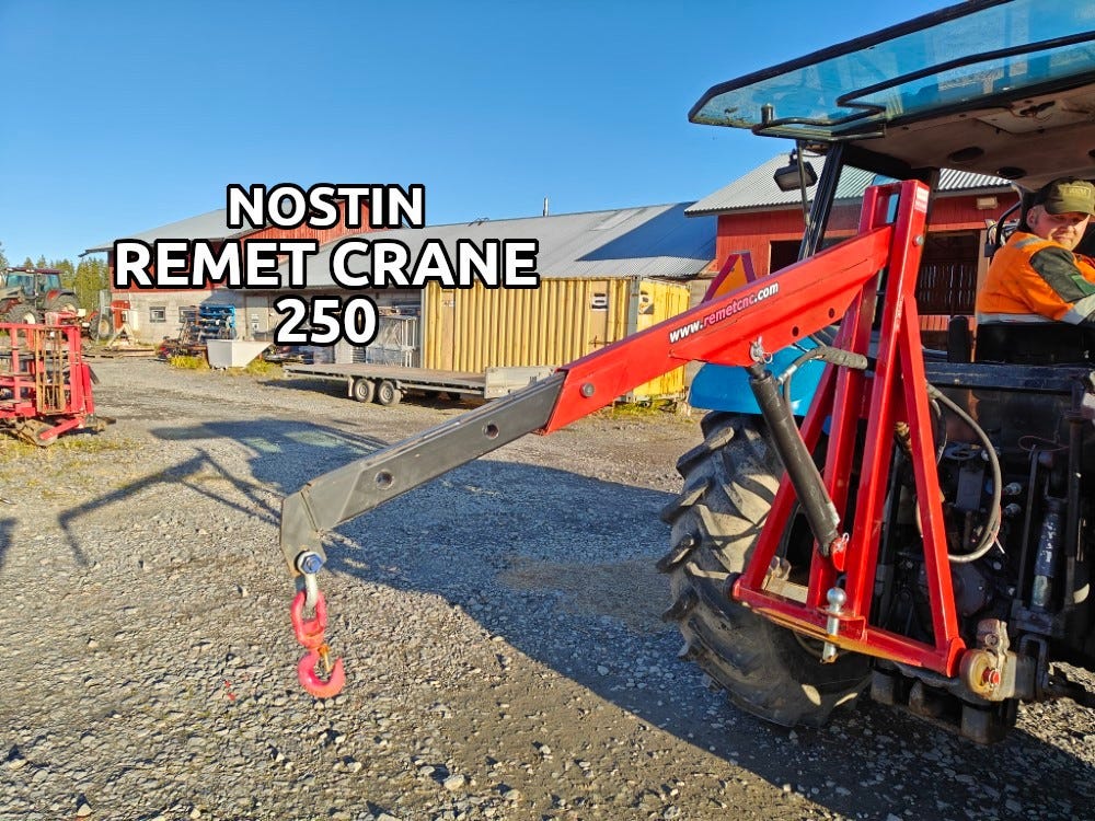Remet Crane 250 - hydraulinen nostin - VIDEO | Tori