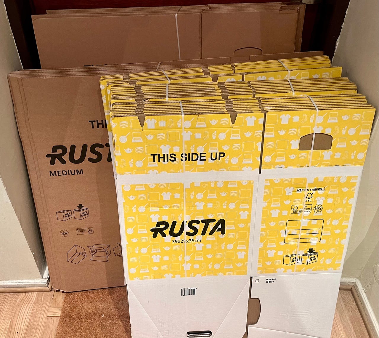 Uusia Rustan Small pahvisia muuttolaatikoita (yht. 30 kpl) | Tori