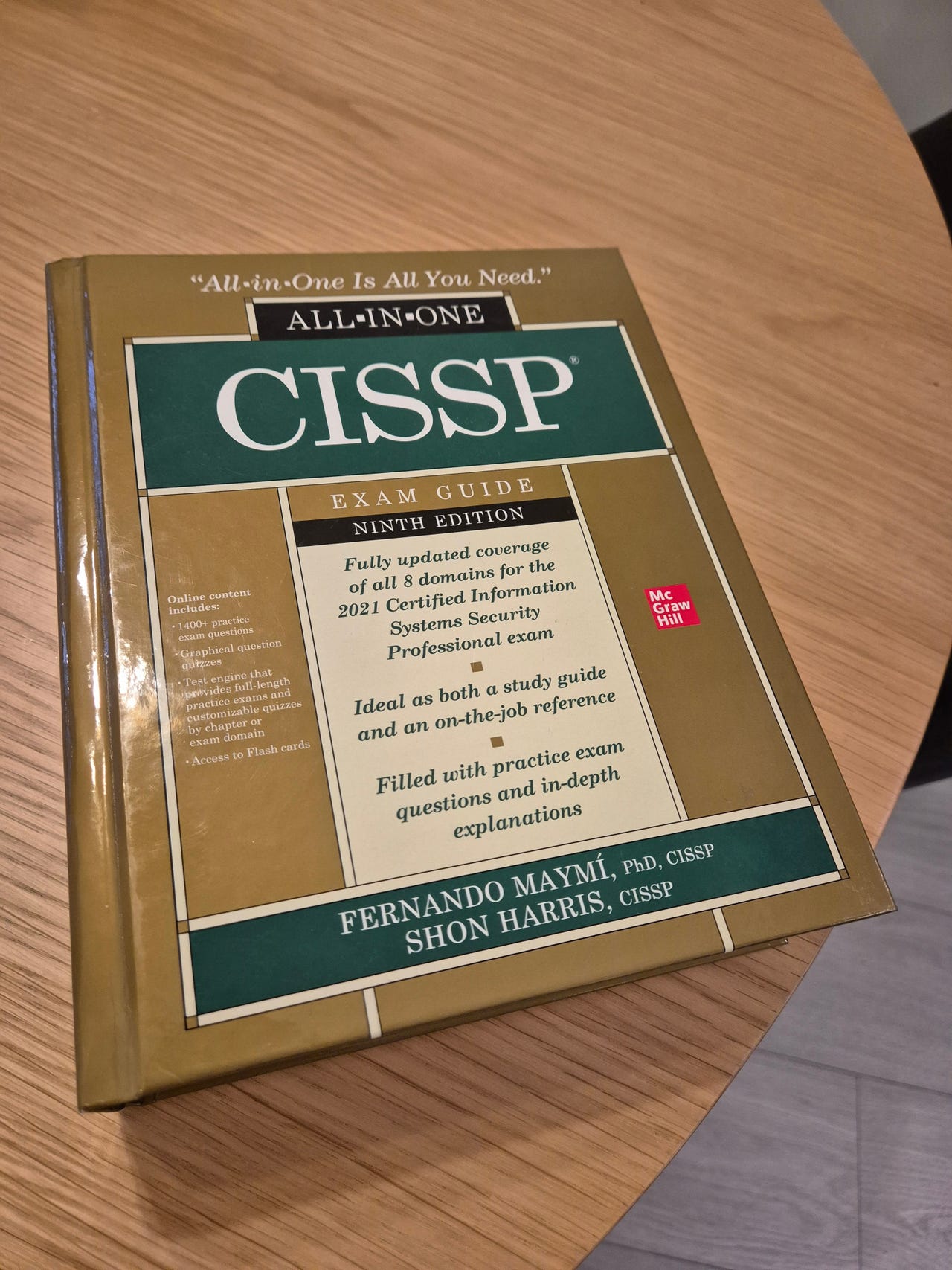 CISSP All-in-one exam guide 9th edition | Tori