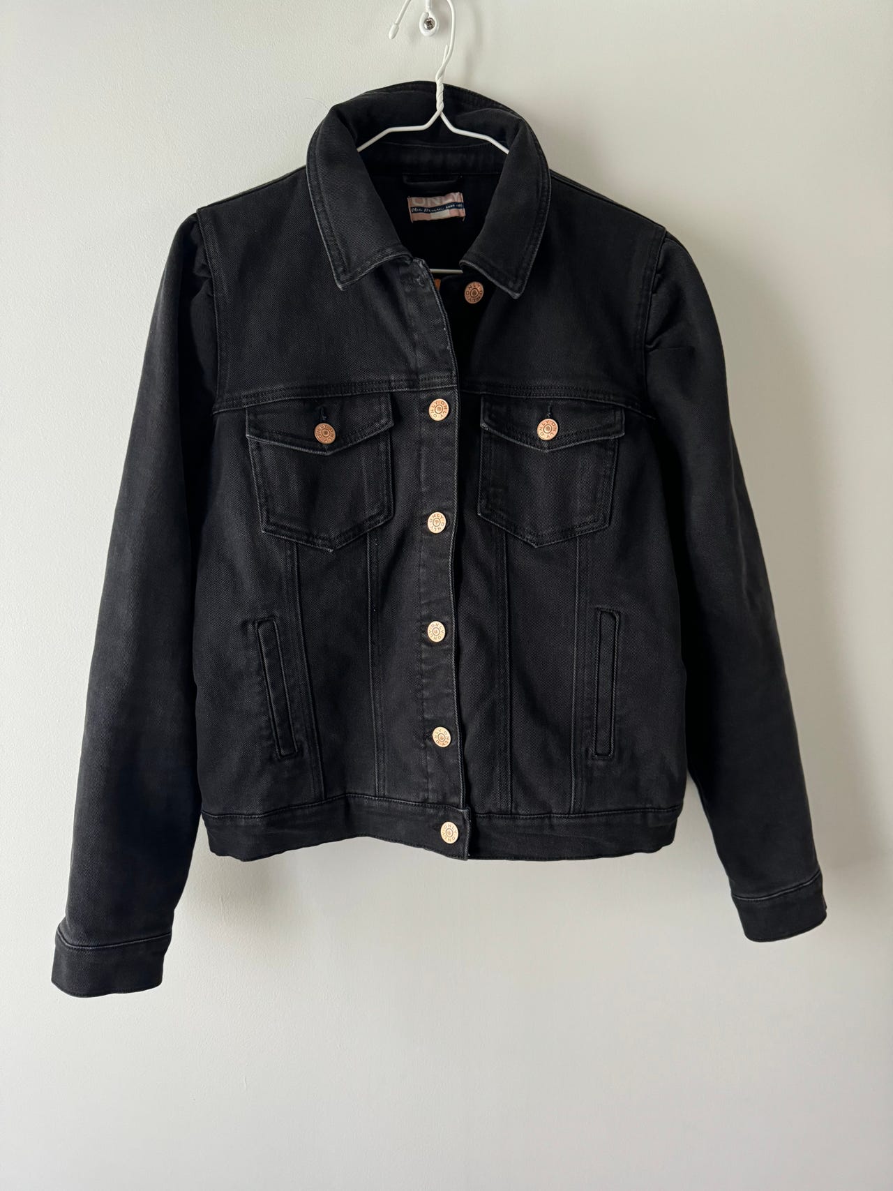 ONLY Musta vuorellinen farkkutakki L (-M) | Tori