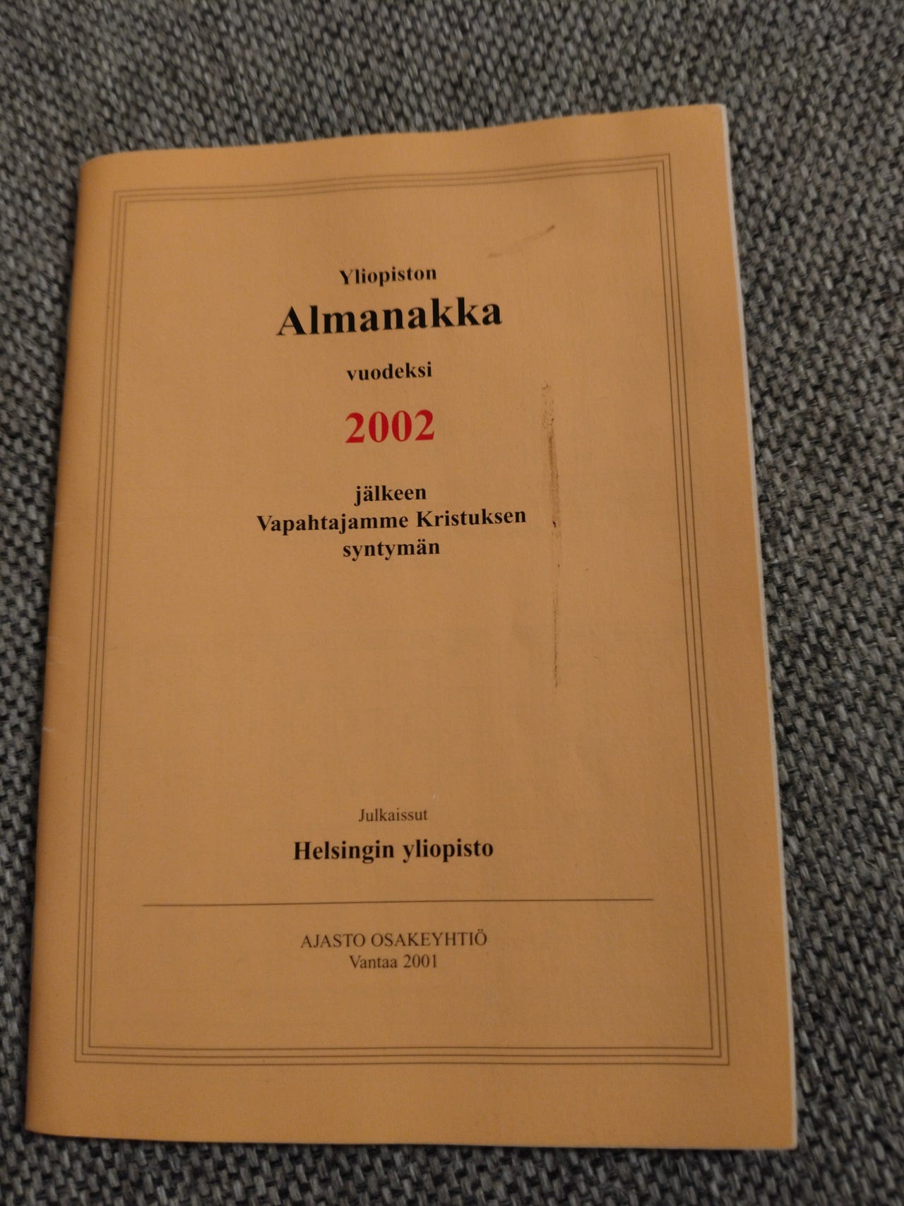 Almanakka vuodeksi 2002 | Tori