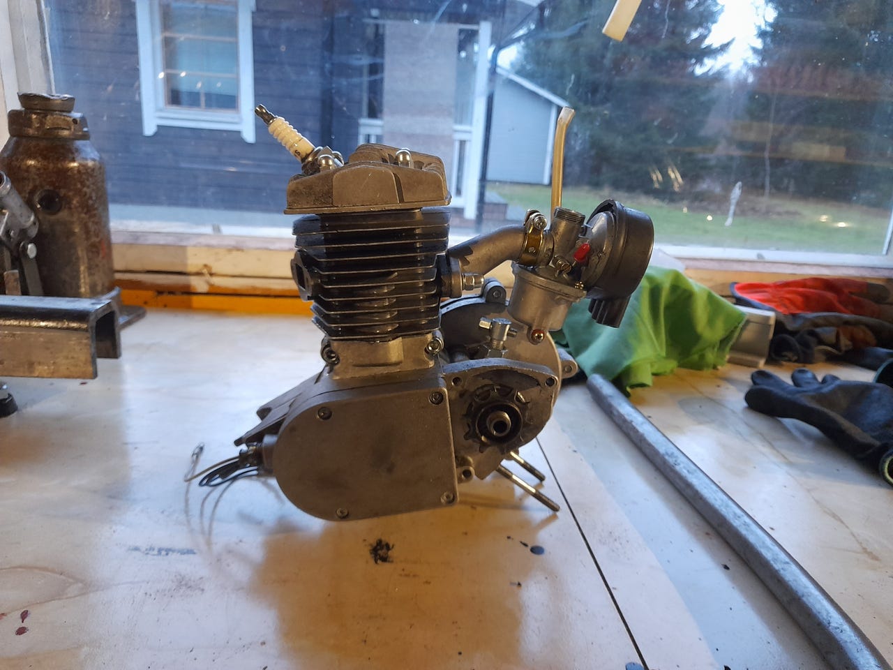 50cc Apumoottoripyörän moottori ja osat | Tori