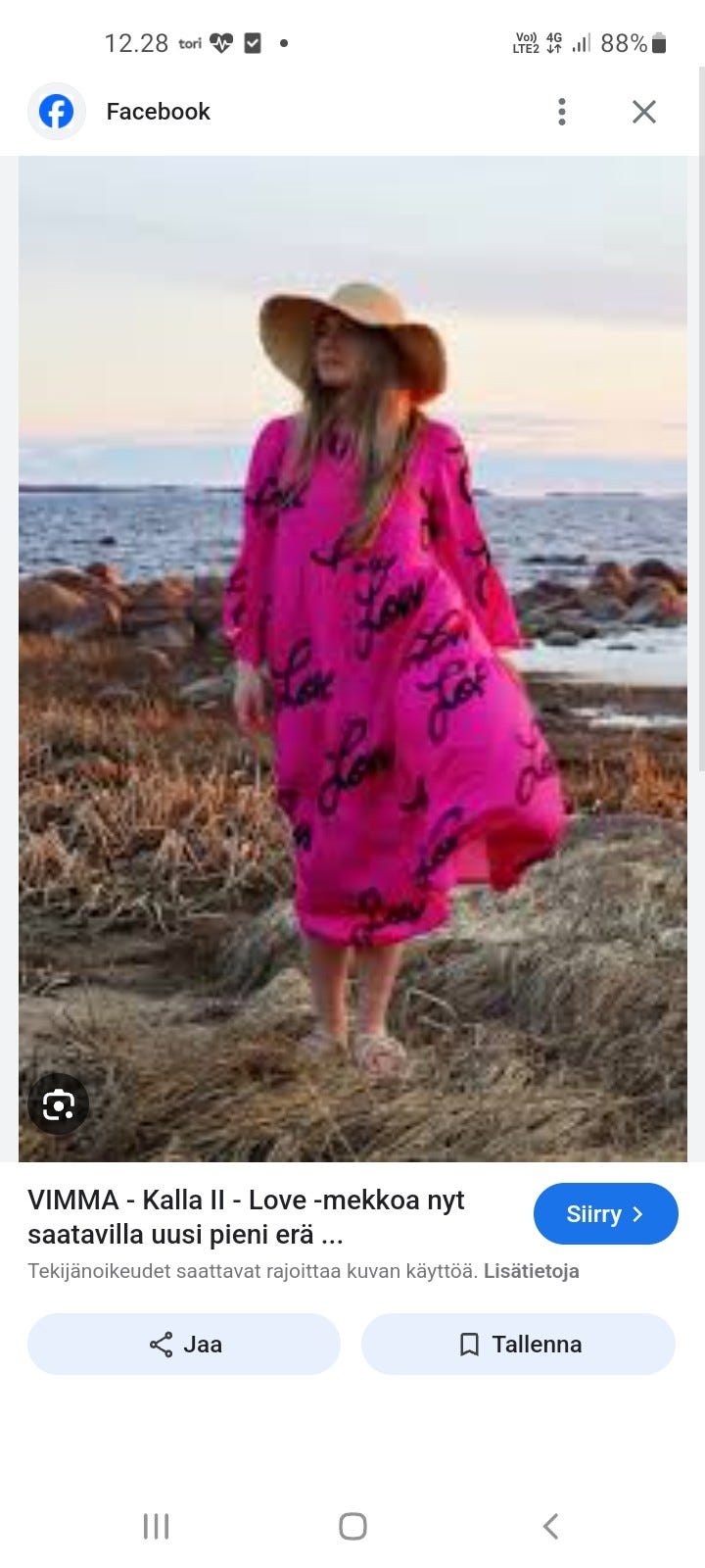 O: Vimma Love-mekko vaaleanpunainen, onesize | Tori