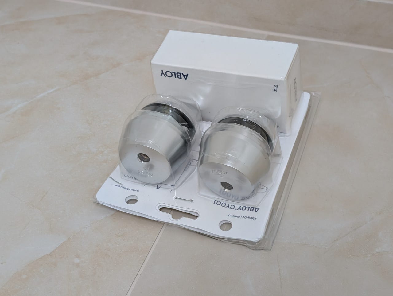 Avainpesä ja vääntönuppi (ABLOY CY001, kromattu) | Tori