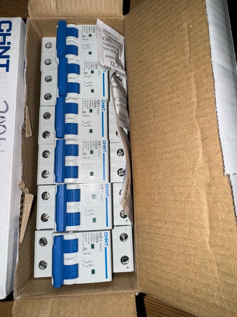 Automaatti sulakkeita Chint NB1-63DC 2P C50A DC500V 6KA | Tori