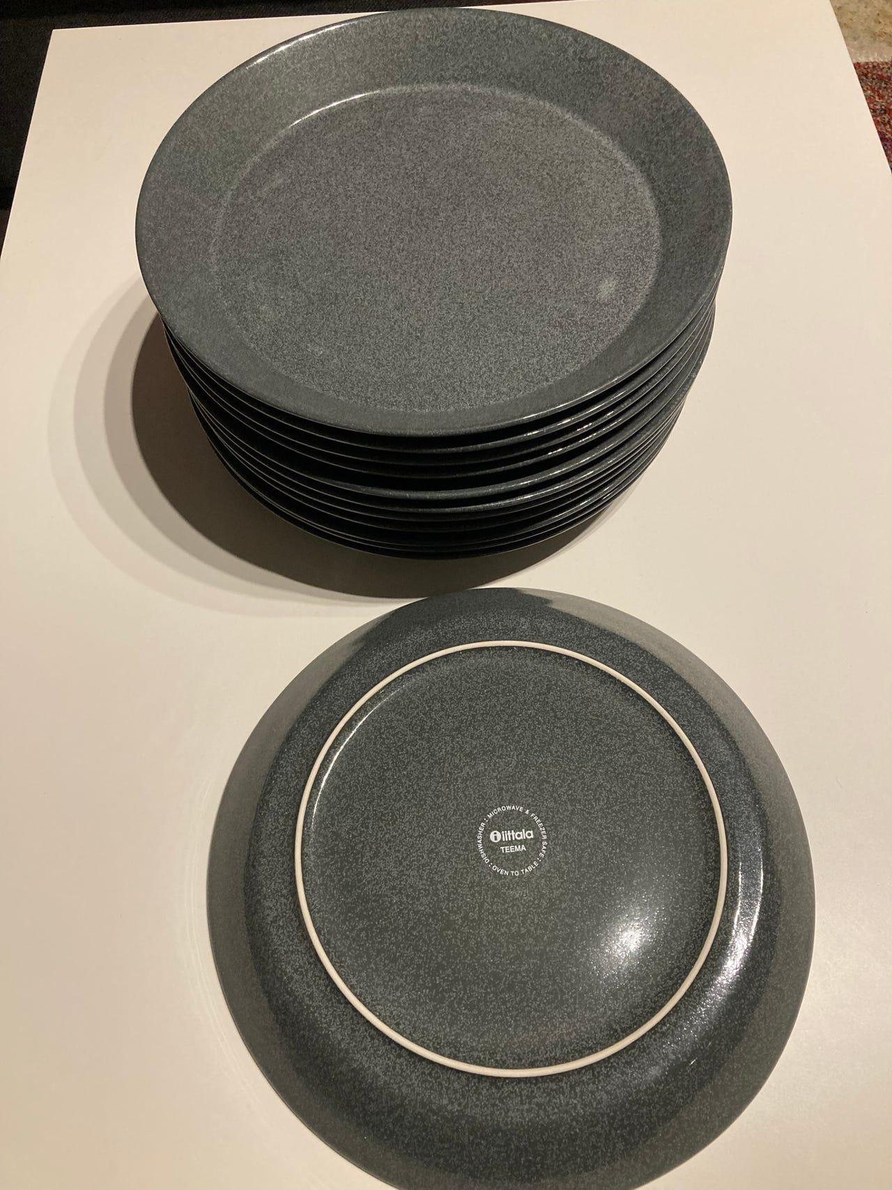 12kpl Iittala teema duo harmaa lautanen 26cm | Tori