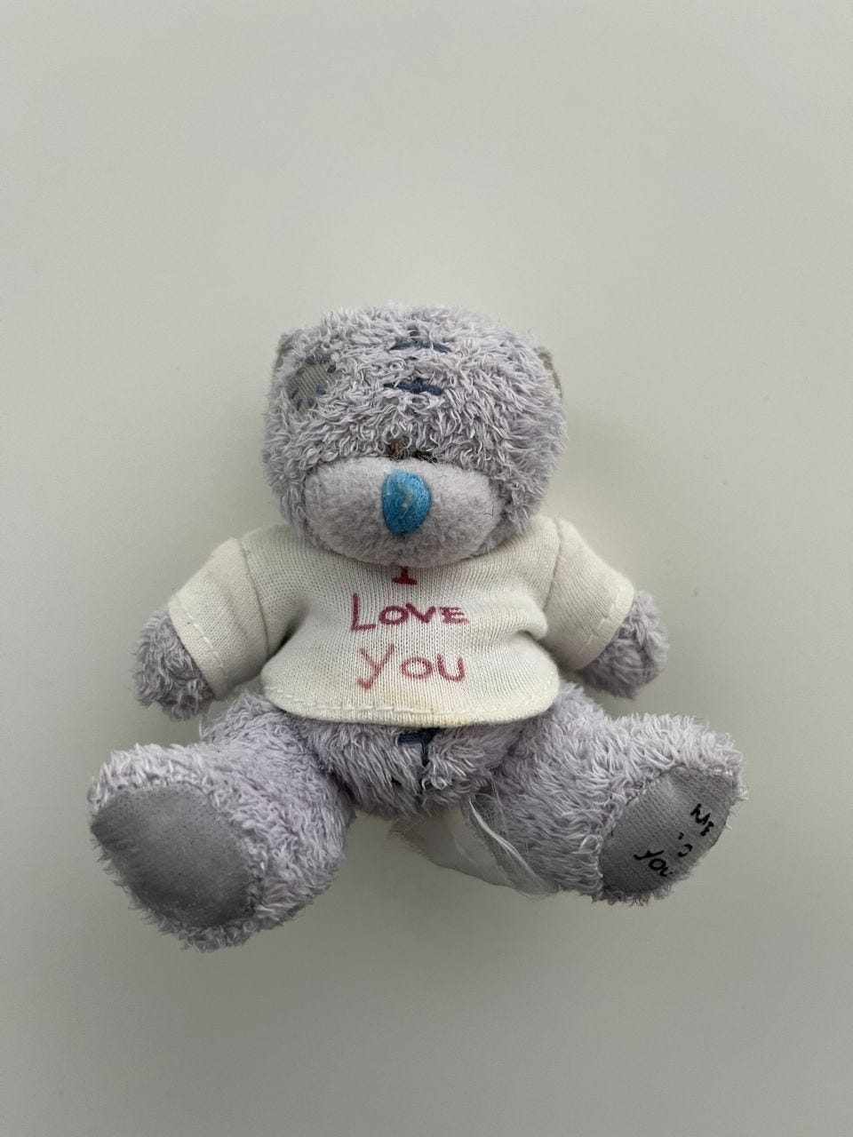 Pieni nalle pehmolelu harmaa I love you | Tori