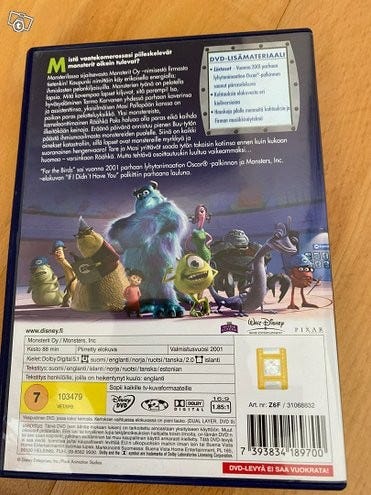 Monsterit oy dvd | Tori