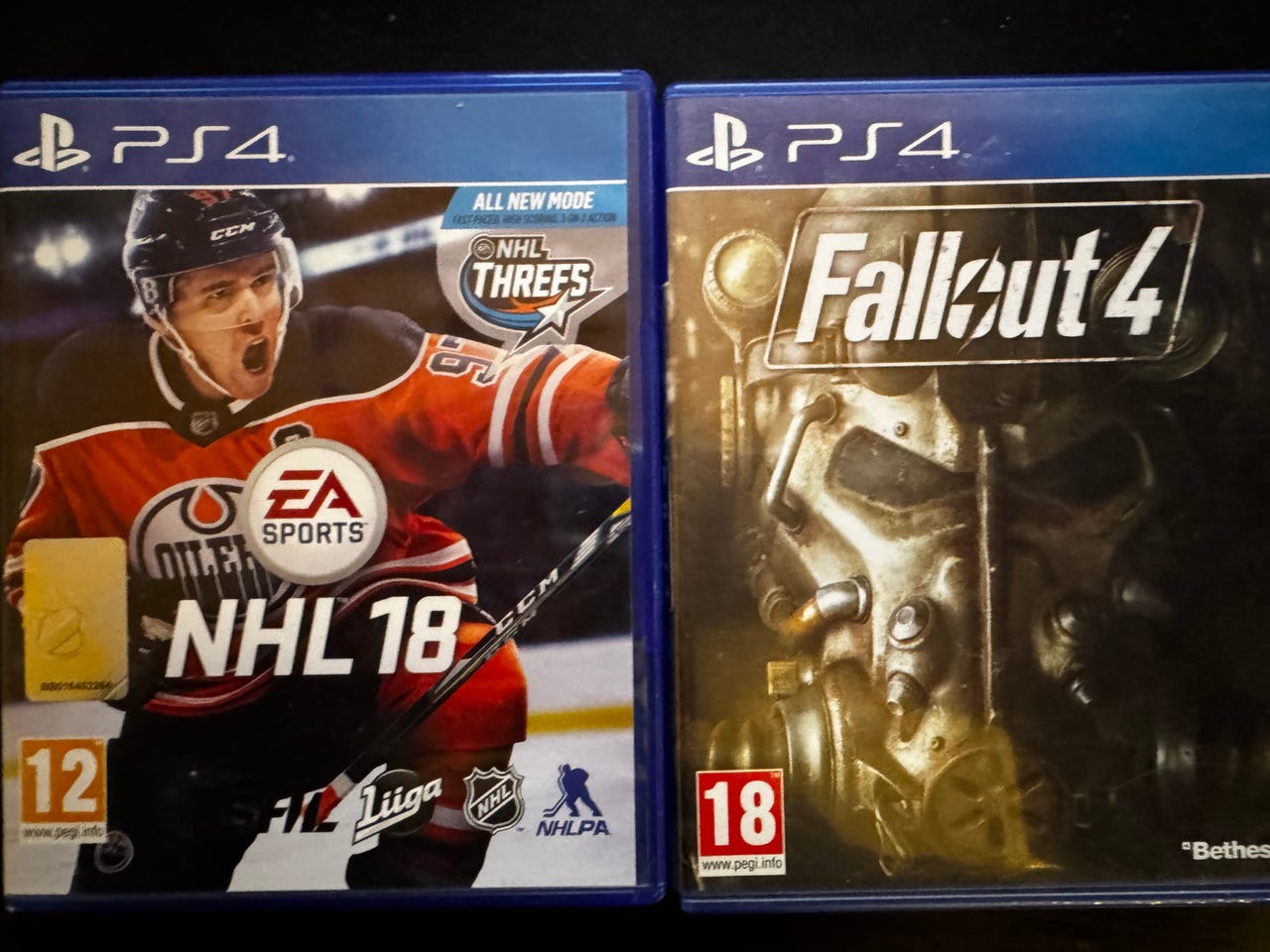 Ps4 pelit nhl18 ja fallout 4 | Tori