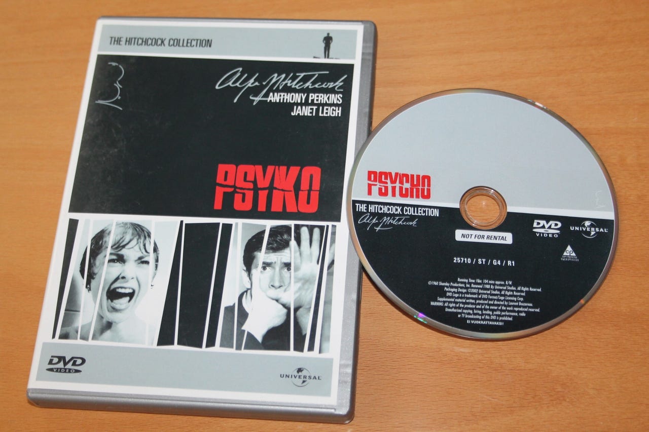 1960 Psyko DVD-elokuva Psycho Alfred Hitchcock levy DVD elokuva siisti kunto | Tori