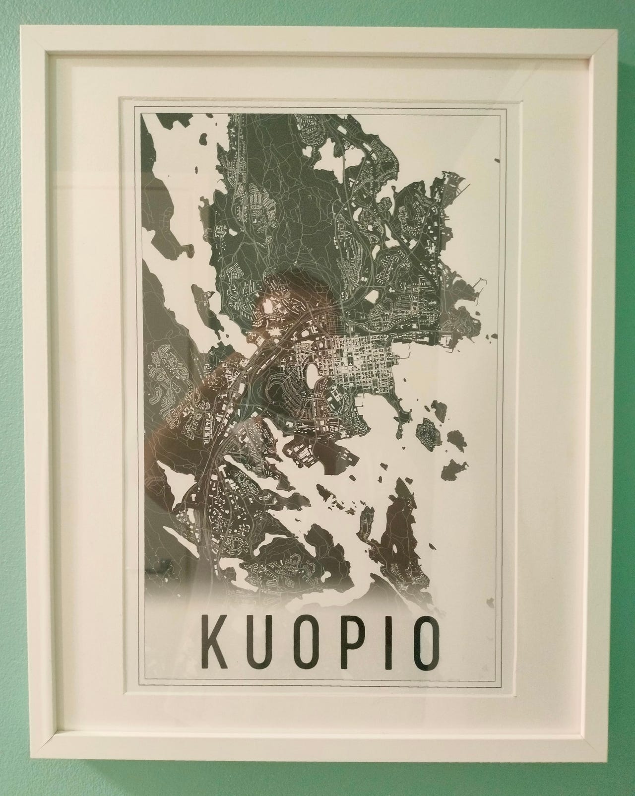 Kuopio-juliste kehystettynä | Tori