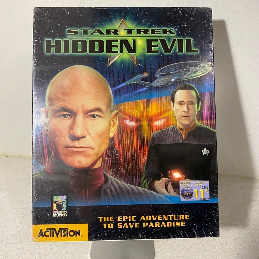Star Trek: Hidden Evil - PC CD Big Box - NIB - AVAAMATTOMASSA PAKETISSA ...