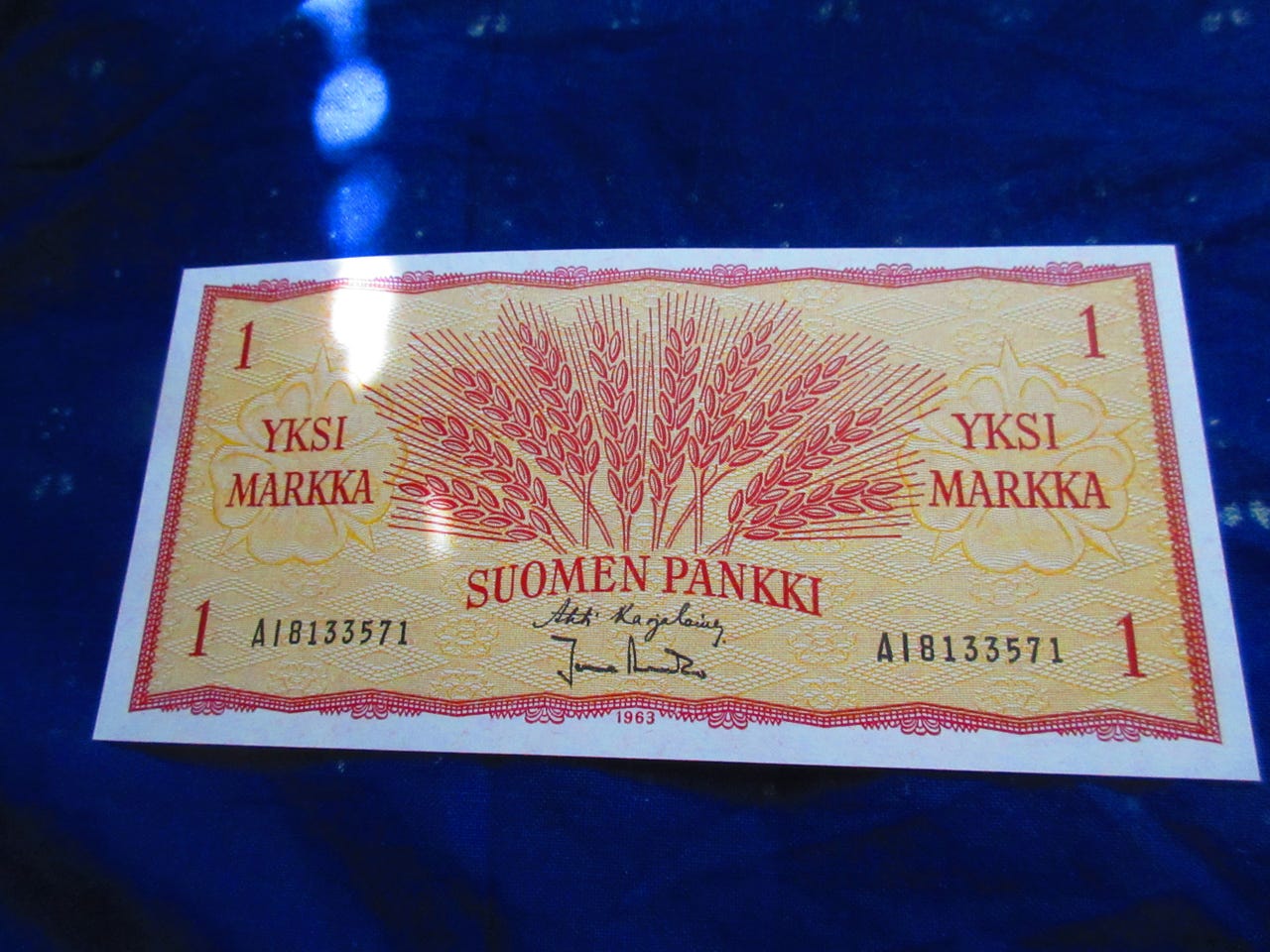 Suomen yhden markan seteli, v 1963 | Tori