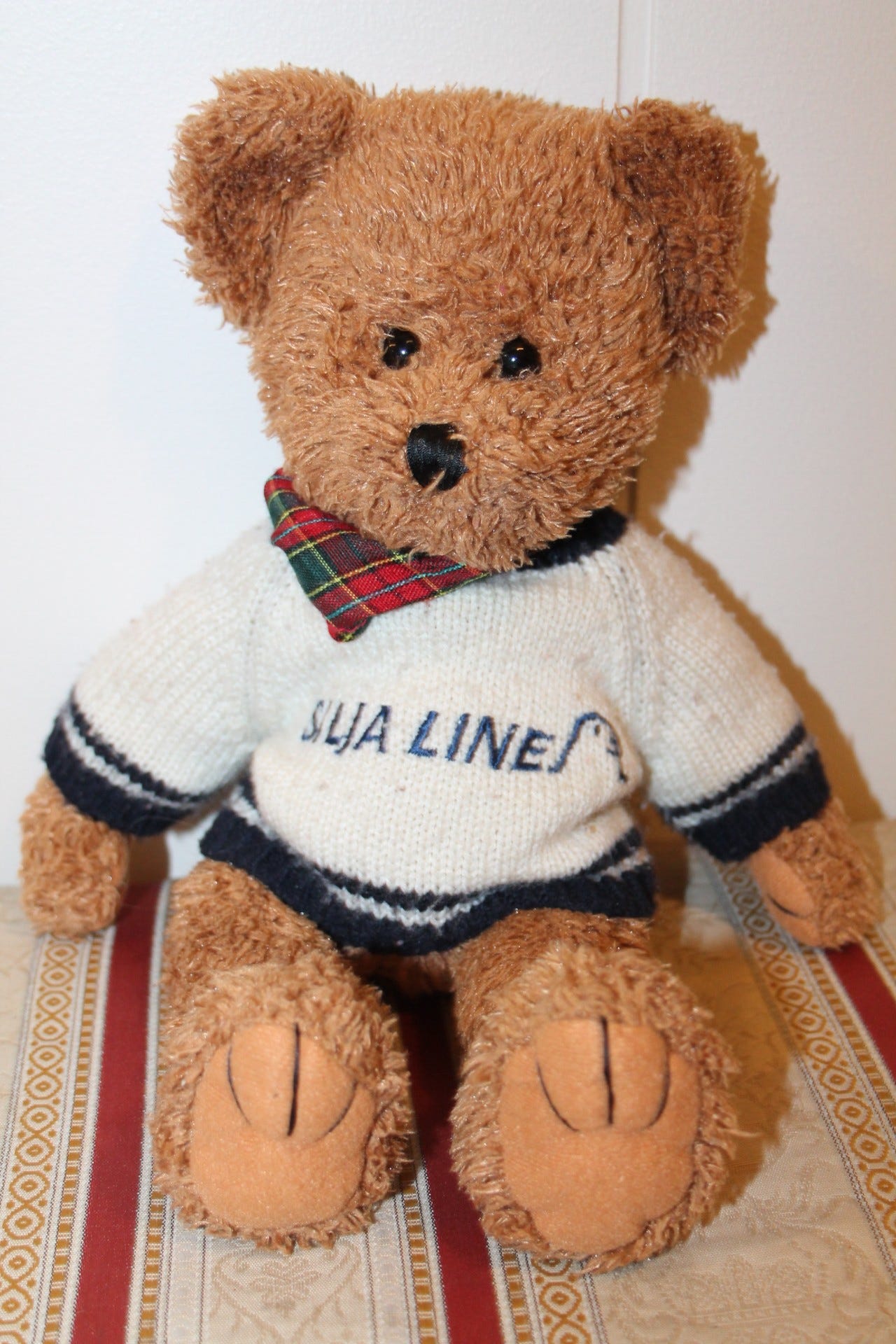 Vanha Silja Line Suomi varustamo laiva nalle karhu pehmolelu 32cm ...