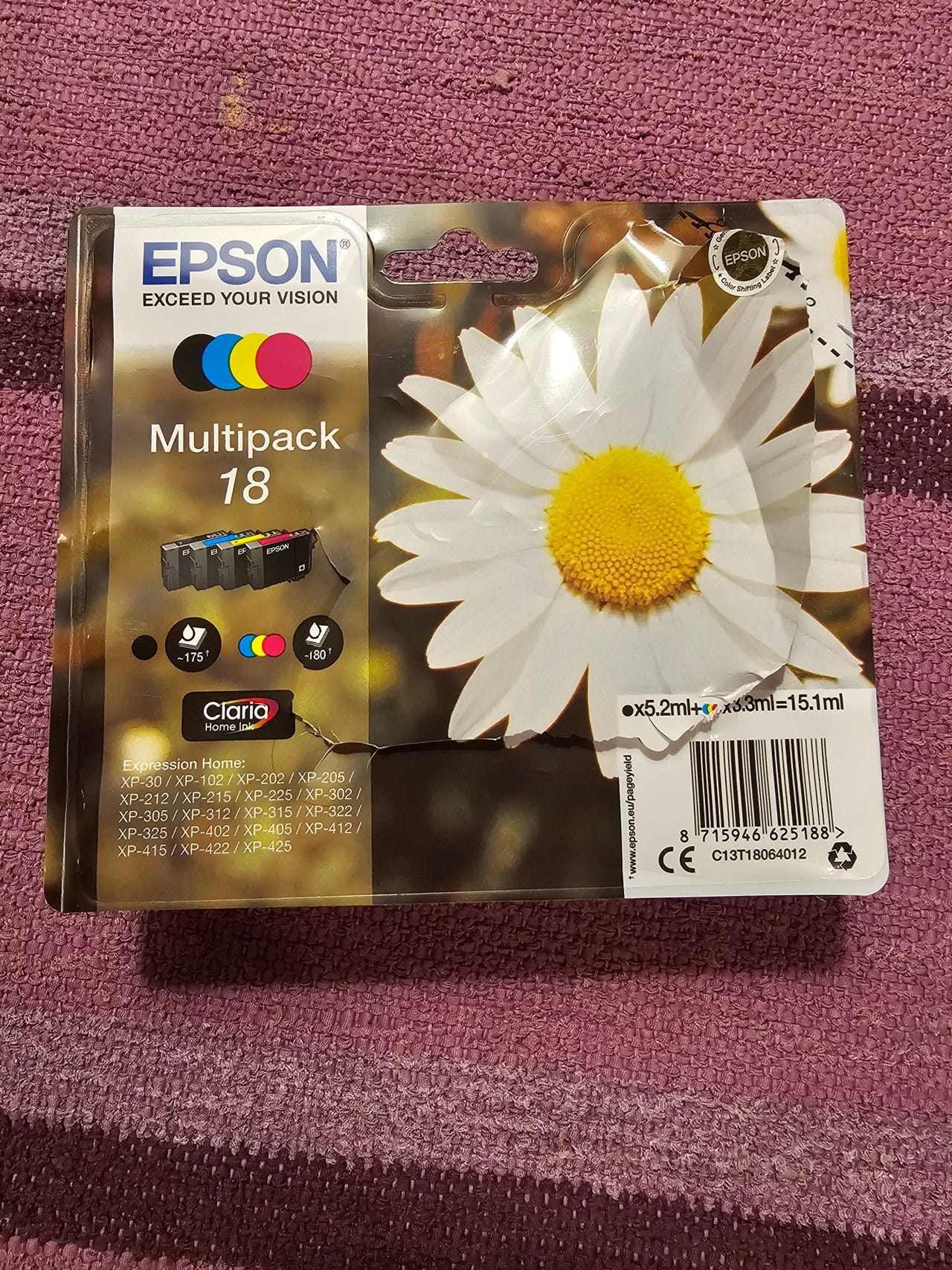 Epson multipack 18 , päivänkakkara | Tori