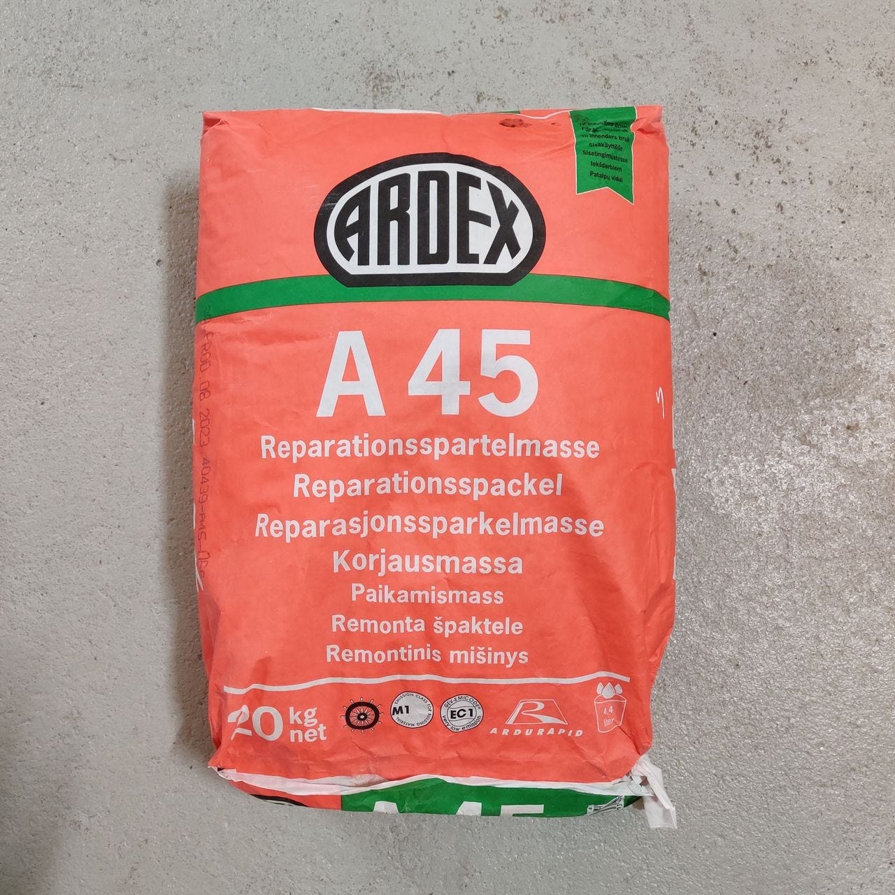 Korjausmassa Ardex A45 20kg | Tori