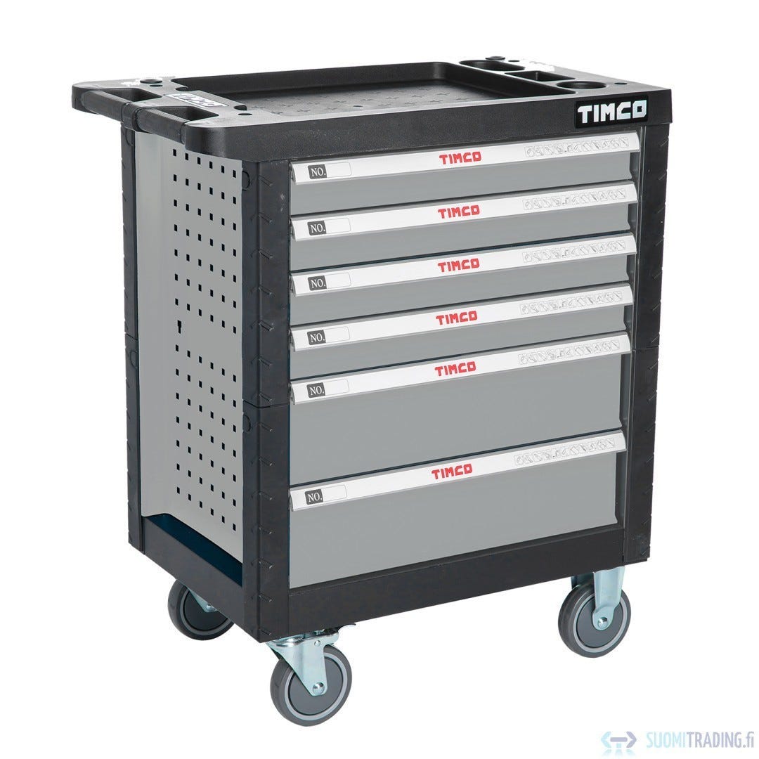 Timco 6 ltk 220-osainen työkaluvaunu työkaluilla, | Tori