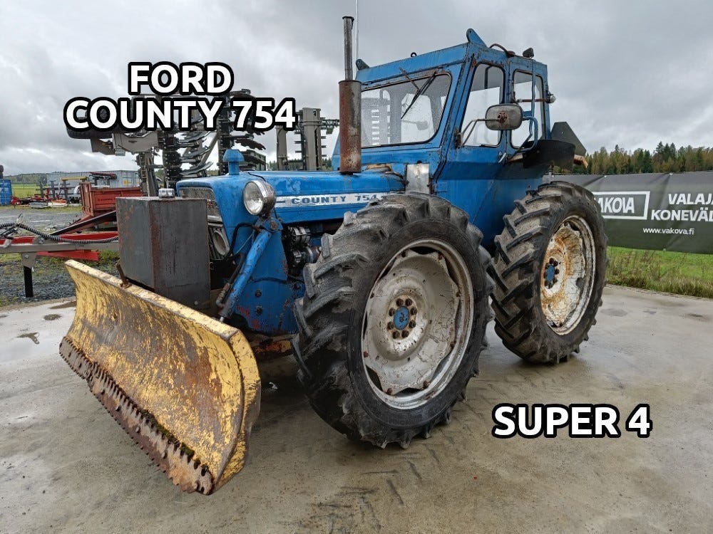 Traktori Ford County 754 Super 4 - VIDEO | Tori