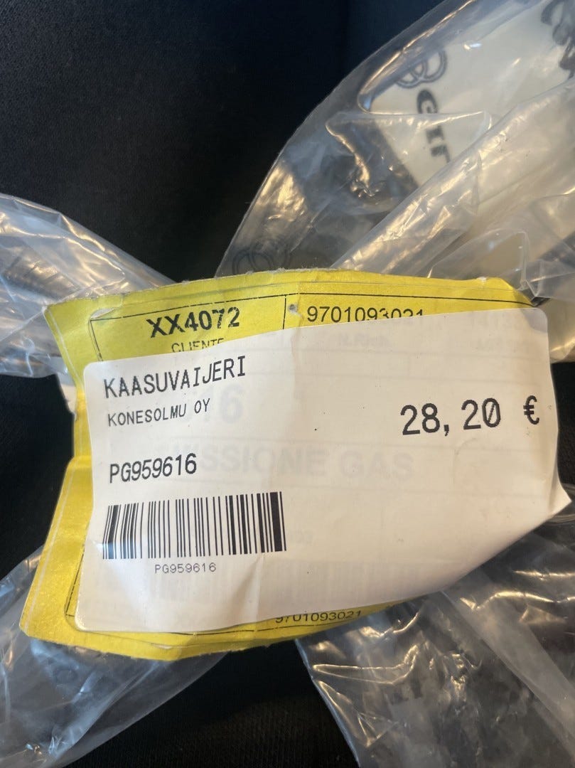 Piaggio NGR 50 kaasuvaijeri 959616 | Tori