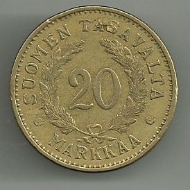 Suomi kolikko 20 markkaa vuodelta 1931 | Tori