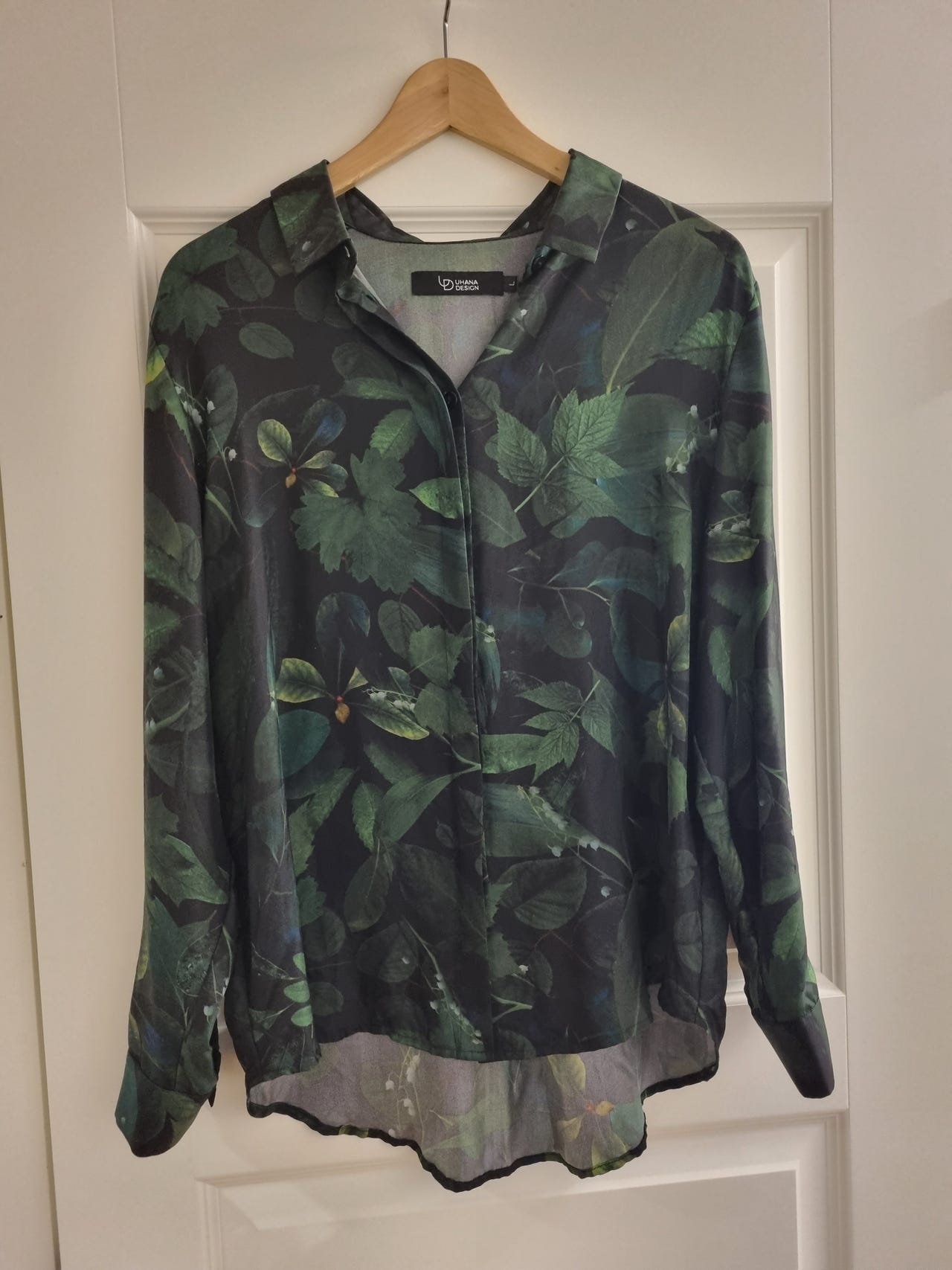Uhana Design green leaves kauluspaita | Tori