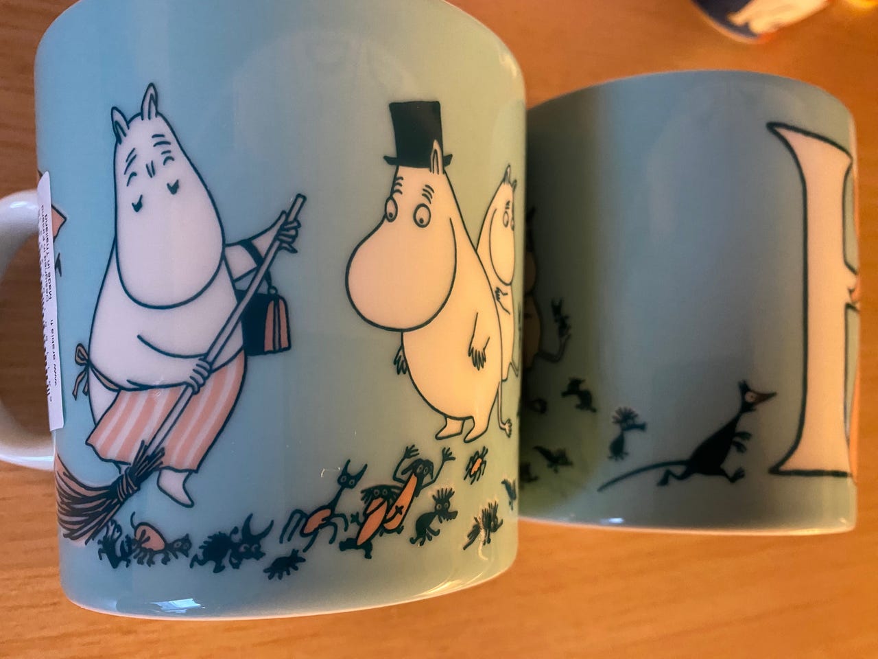 Uusi Muumimuki H, 4 dl muumi muki 8€/muki | Tori