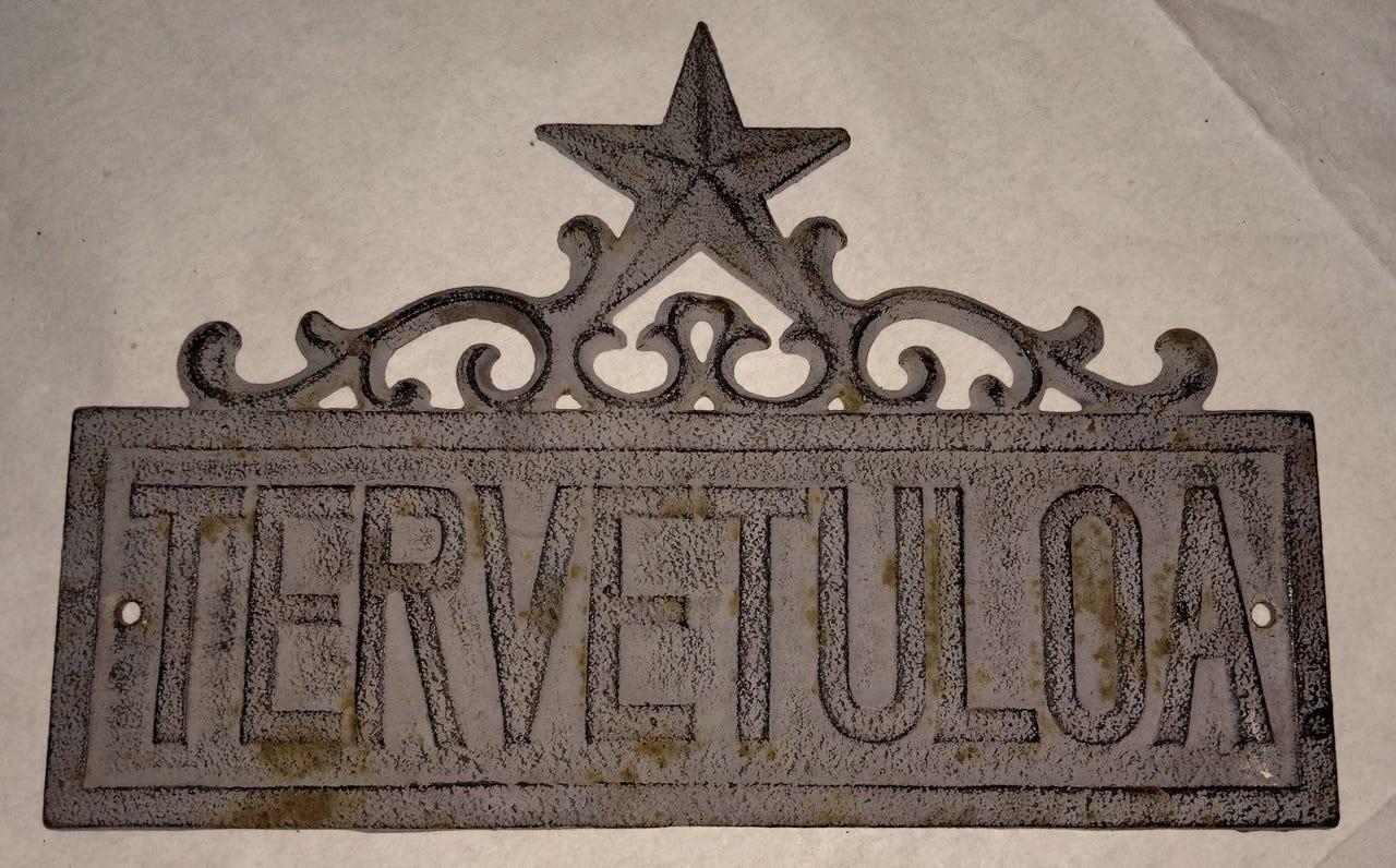 Tervetuloa-kyltti etuoveen | Tori