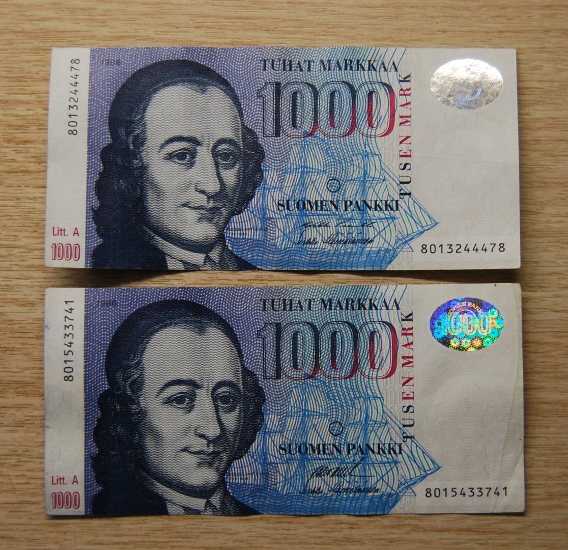 2000 Markkaa 1986 Litt.A. Chydenius | Tori