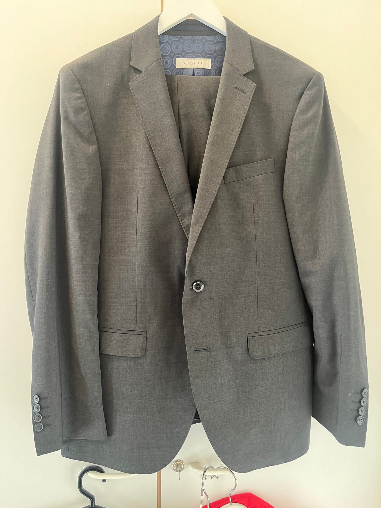 Tumman harmaa puku, koko 50, kuin uusi | Tori