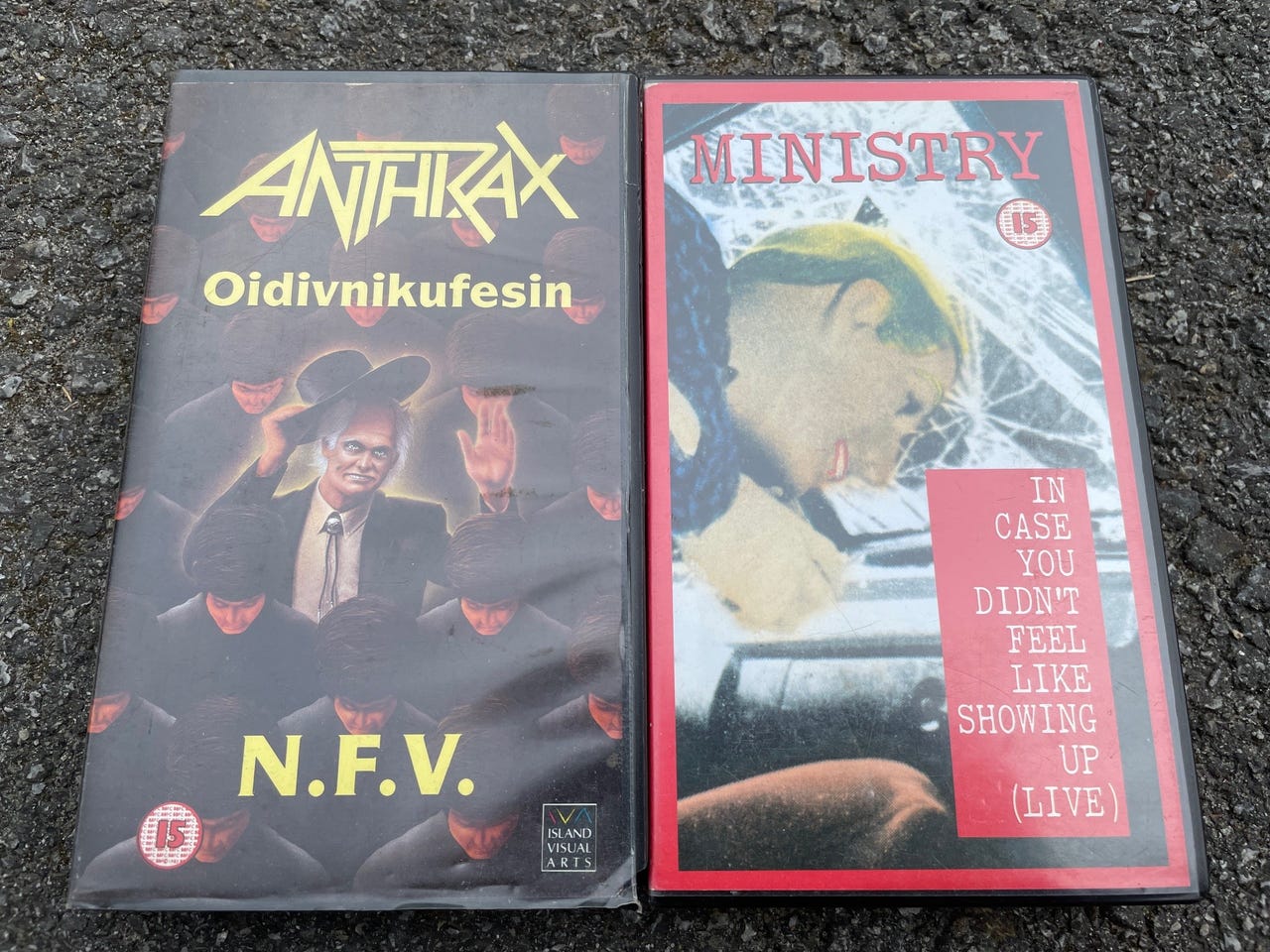 ANTHRAX JA MINISTRY VHS MUSIIKKIVIDEOT - RARE | Tori