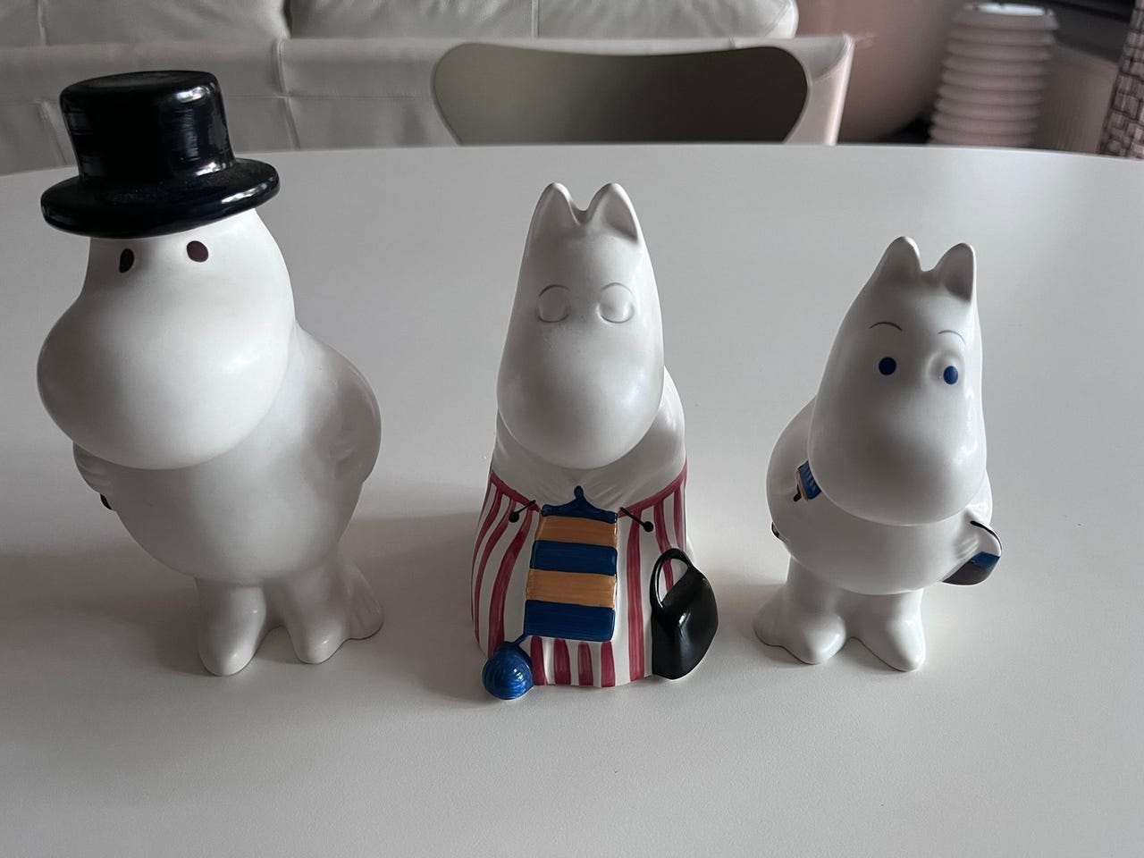 Muumipappa, Muumimamma ja Muumipeikko figuurit setti | Tori