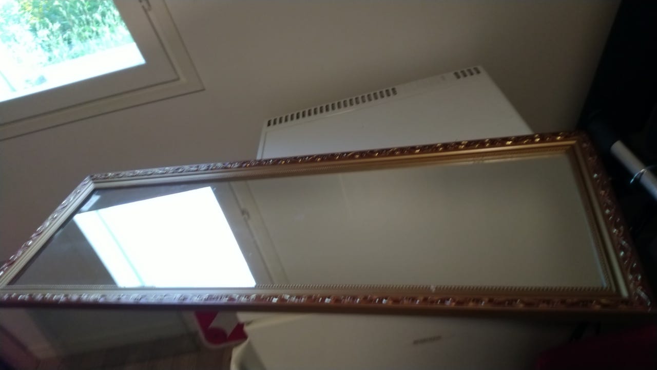 Kultakehyksinen peili 37 x 108 cm | Tori