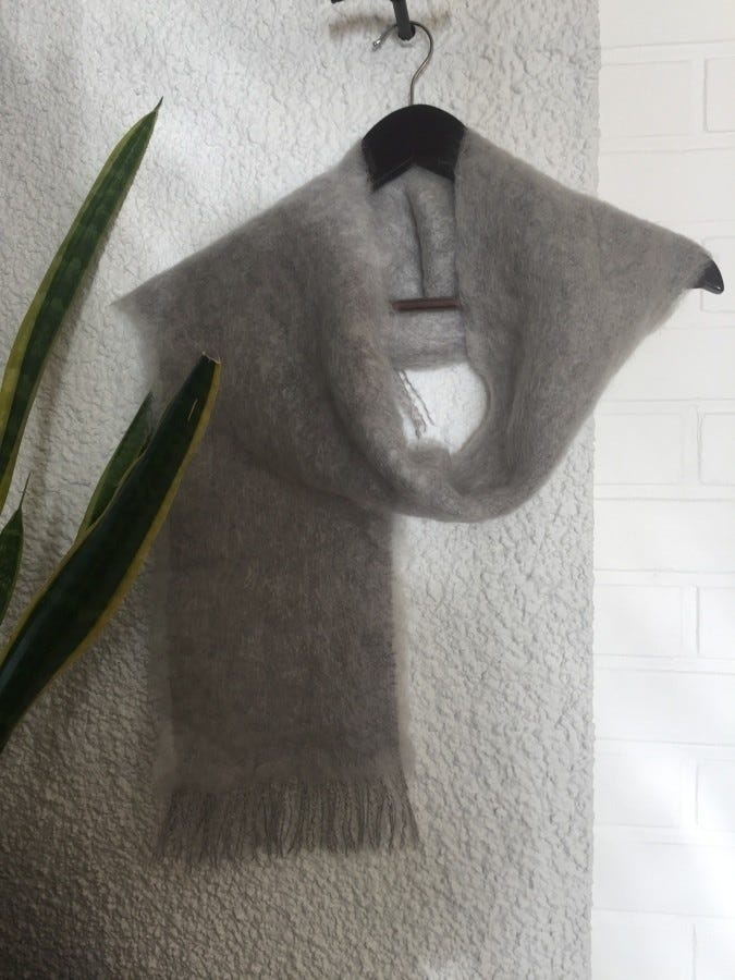 Studio Jaffe in Finland vaaleanharmaa mohair villahuivi | Tori