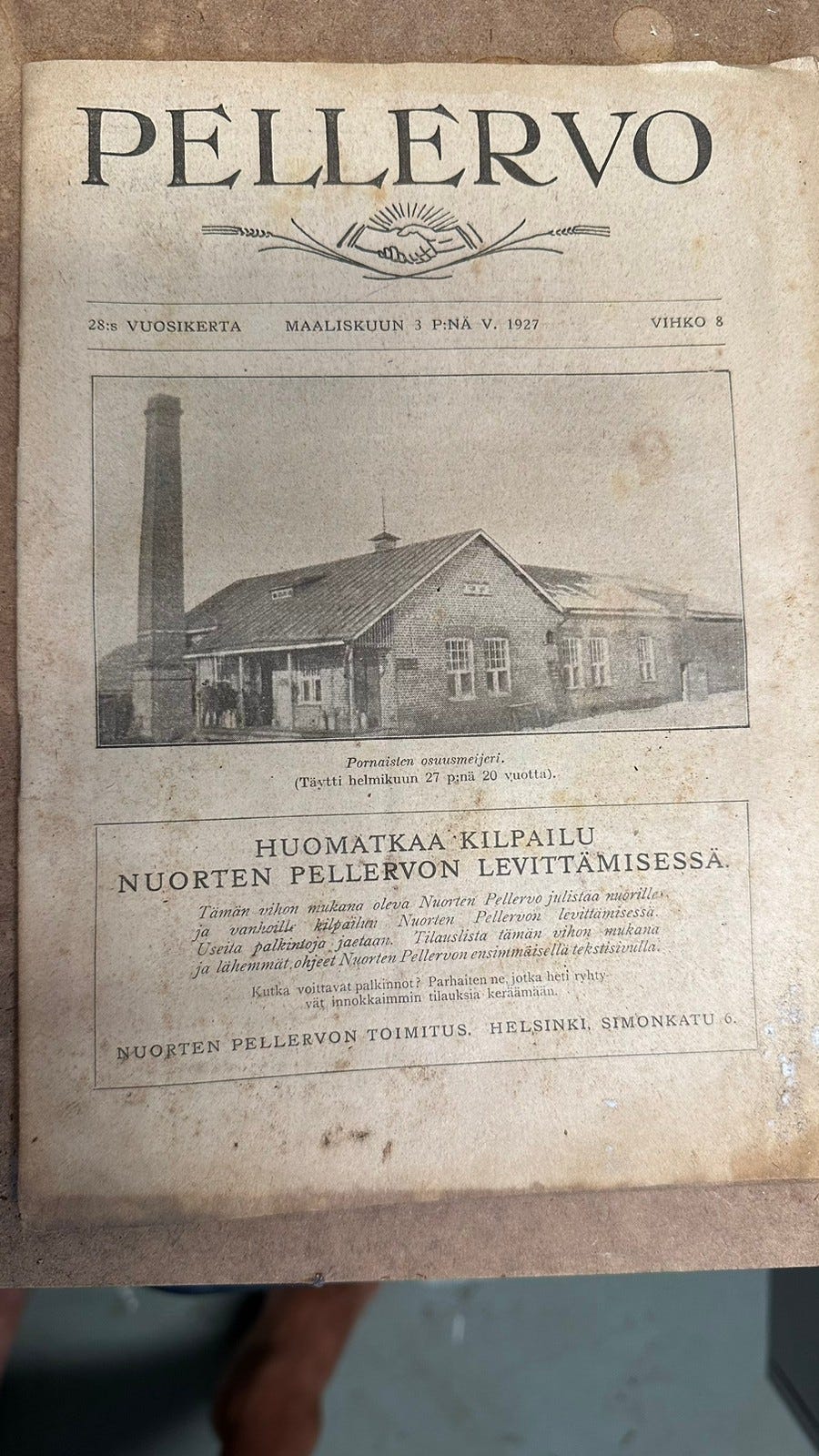 Pellervo lehti vuodelta 1927 | Tori