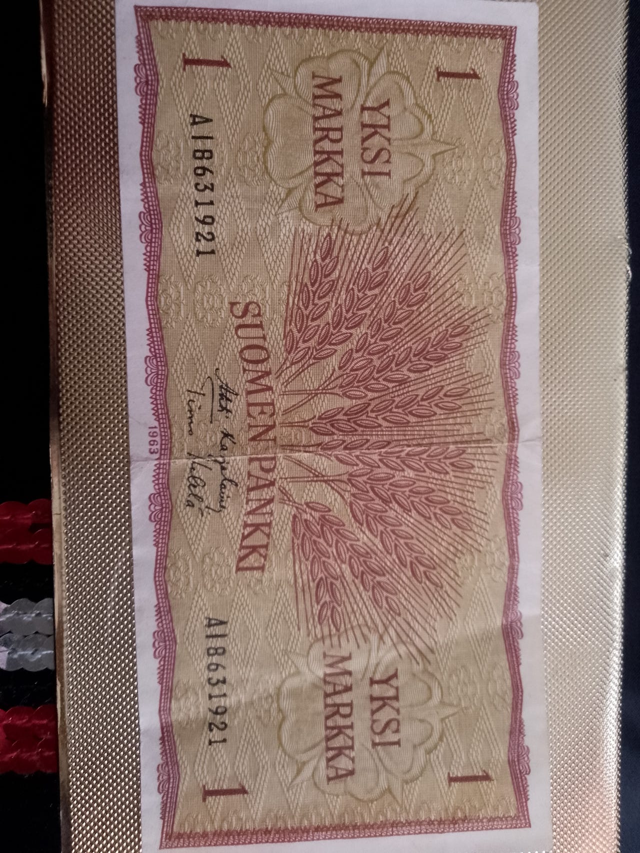 Vanha markka seteli raha | Tori