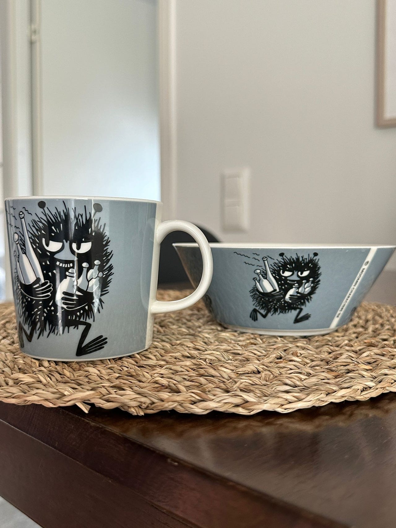 Muumi Haisuli muki ja kulho, muumimuki, muumikulho | Tori