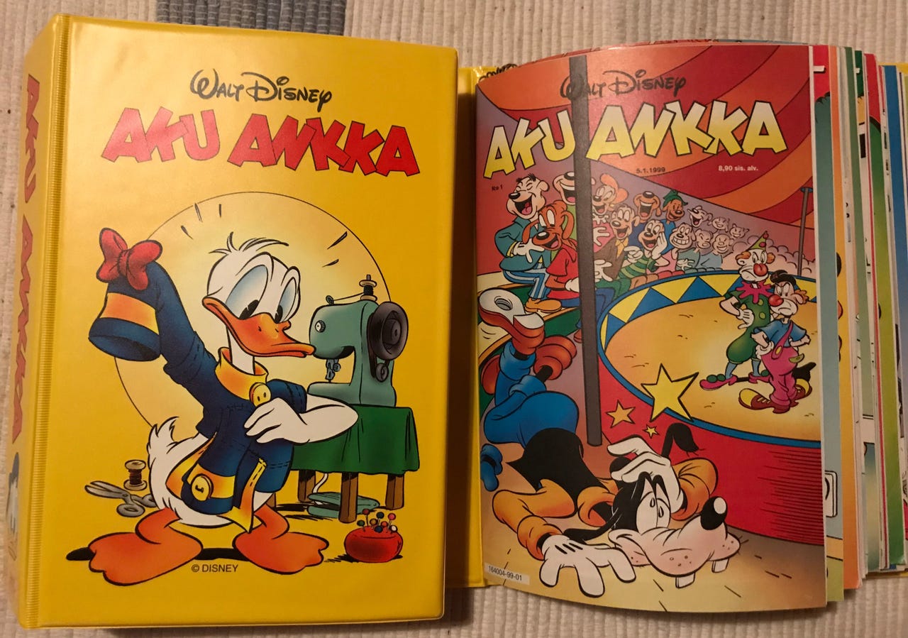 Aku Ankka vsk 1999 kansioissa | Tori