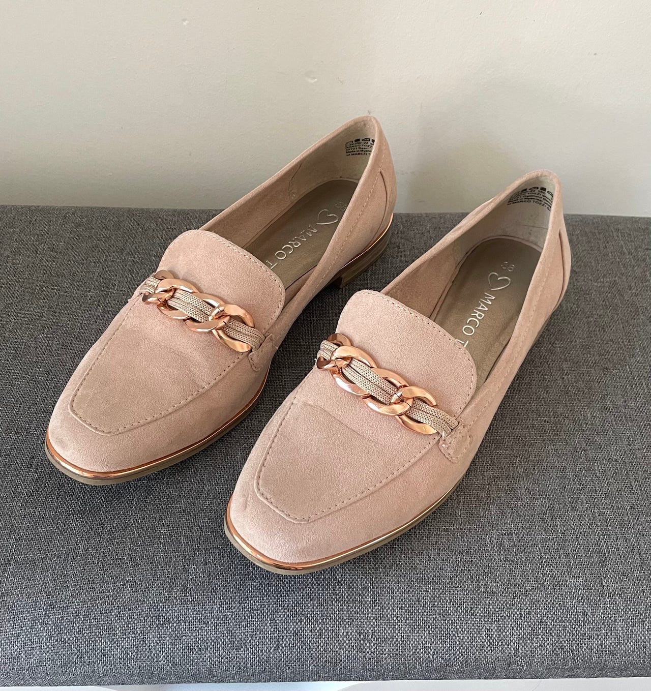 Marco Tozzi vaaleanpunaiset loaferit 38 | Tori